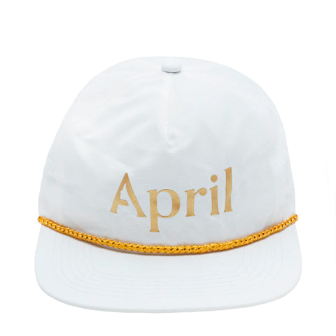 GOLDEN LOGO HAT - WHITE – WELEGENDARY